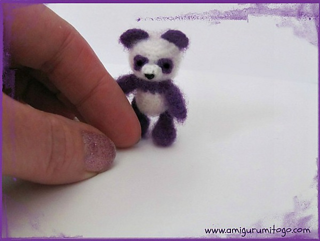 Ravelry: Miniature Purple Panda pattern by Sharon Ojala