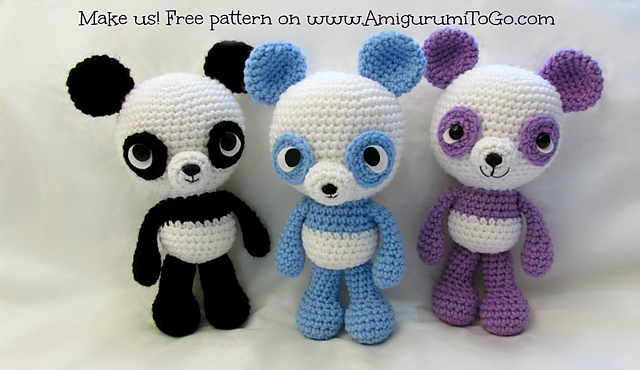 Ravelry: Little Bigfoot Panda 2014 pattern by Sharon Ojala