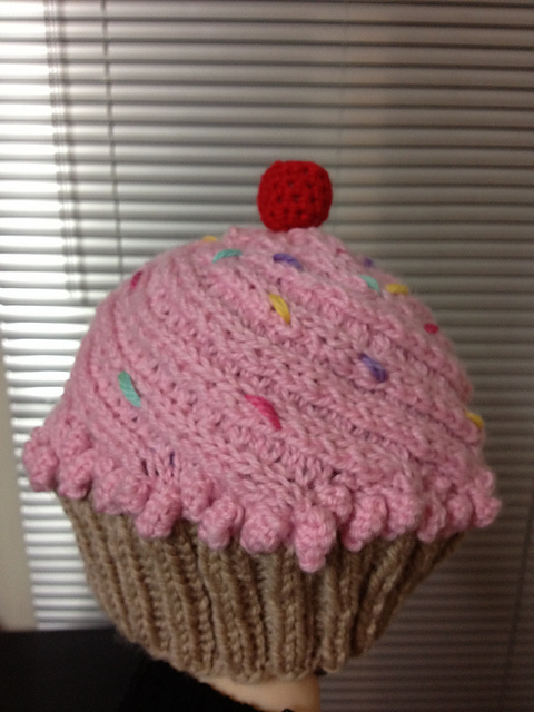 Ravelry: Awesome Cupcake Hat pattern by Sharon Horne