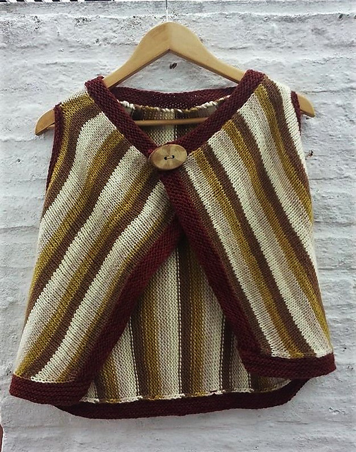 Ravelry: Merino Drape Vest. pattern by Sheepuycolors yarns