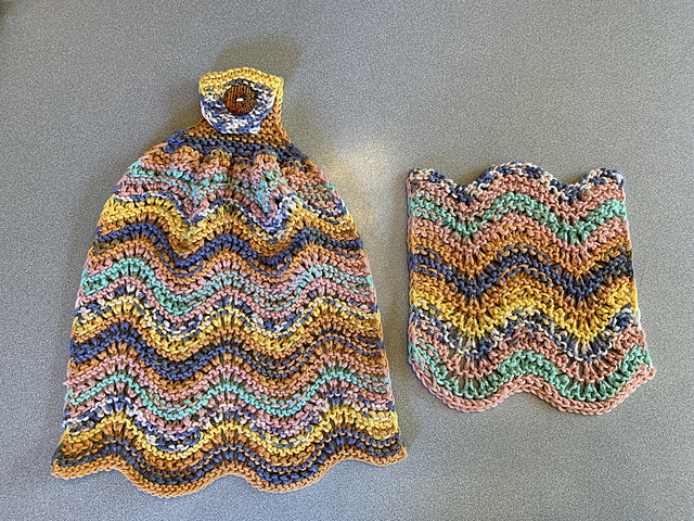 Ravelry: Garter Ripple Kitchen Set pattern by Ina Gilmore