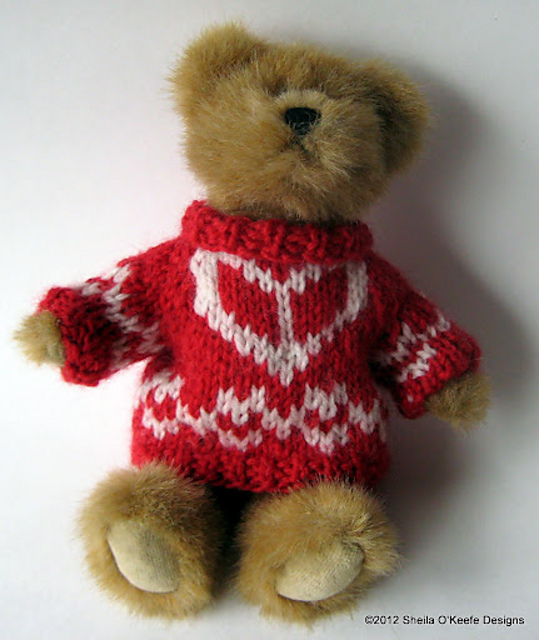 Ravelry: A Valentine for Teddy pattern by Sheila O'Keefe