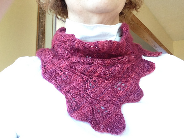 Ravelry: Winter Leaf Cowl pattern by April Reis