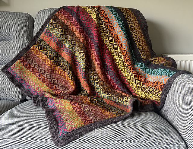 Ravelry: Colours of Shetland throw pattern by Olach Designs