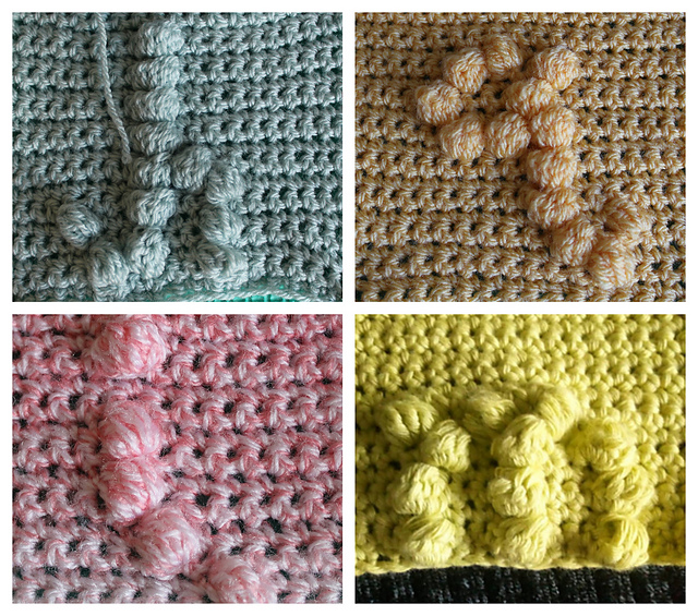 Ravelry: Bobble Alphabet Letters- Cursive LOWERCASE pattern by Tracy Wade