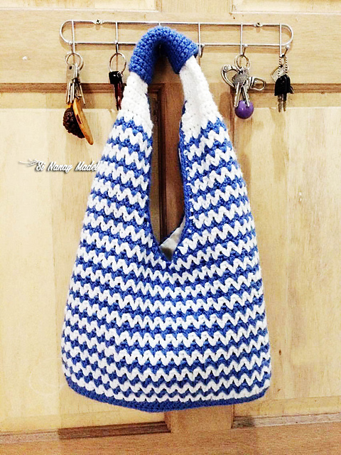 Ravelry: V-Stitch Bag pattern by Si Nanay Madel
