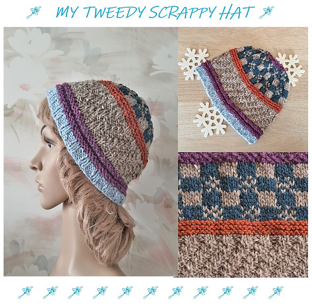 Ravelry: My Tweedy Scrappy Hat pattern by La boutique de Jeanne