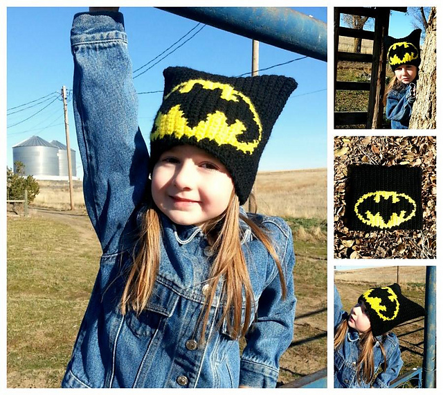 Ravelry: Graphed Beanie - The Bat pattern by Sick 'Lil Monkeys