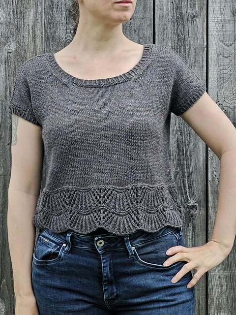 Ravelry: Moonshell Tee pattern by Asita Krebs