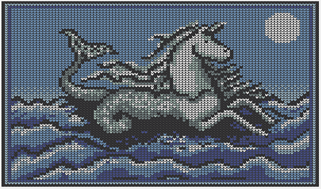 Ravelry: Wild Hippocampus Knitting Chart pattern by Melanie Nordberg