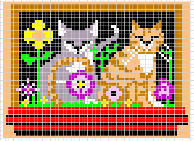 Ravelry: Window Box Cats pattern by Melanie Nordberg