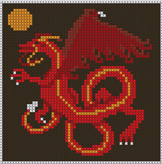 Ravelry: Red Dragon Charts pattern by Melanie Nordberg