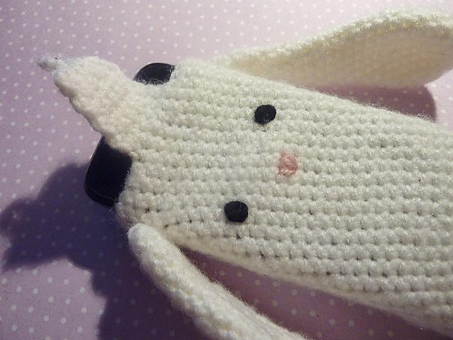 Ravelry: Cute as a bunny! A rabbit phone case/cozy pattern by Alexandra ...