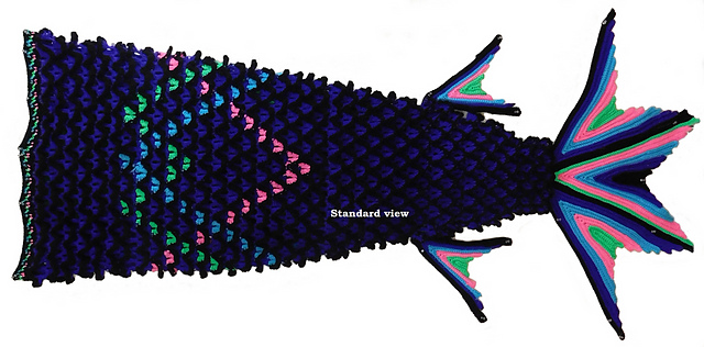 Ravelry: Monster-Goth Mermaid Tail pattern by Rhonda Hogarth