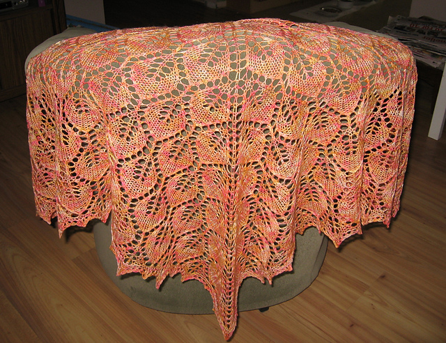 Ravelry: Cascading Leaves Shawl pattern by Vicki Mikulak