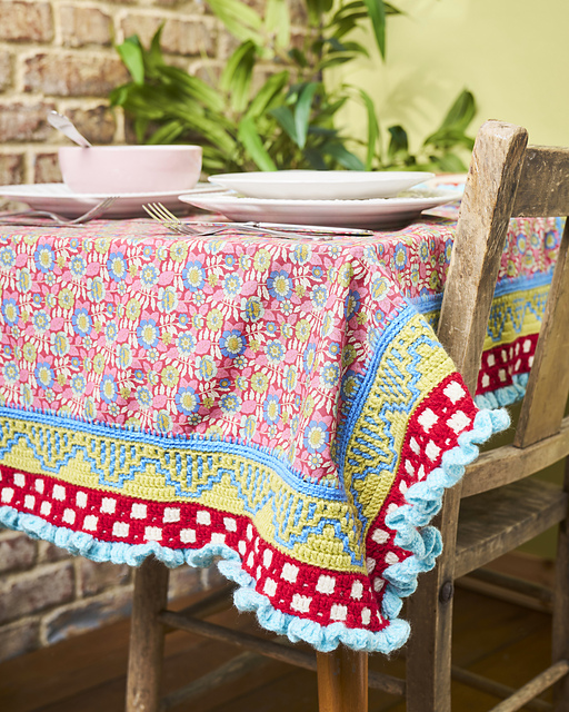 Ravelry: Modern Chintz Tablecloth pattern by Fiona Kirk