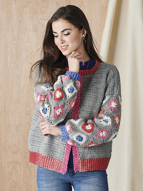 Ravelry: Motif Sleeve Cardi pattern by Cassie Ward