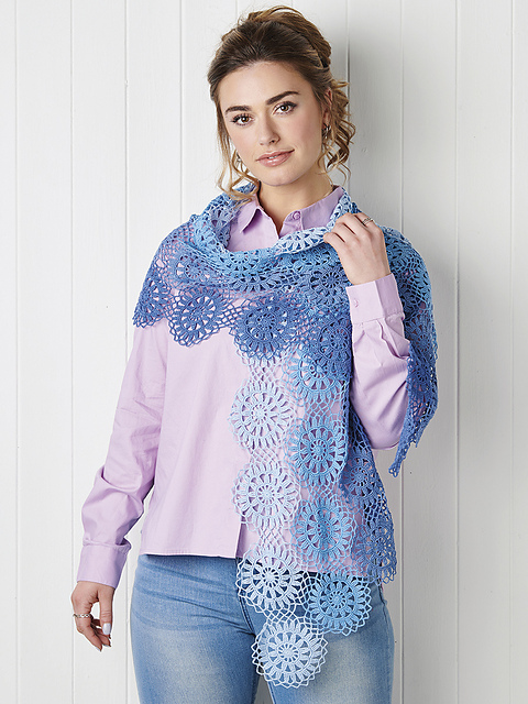 Ravelry: Blue Wrap pattern by Gwen Buttke McGannon