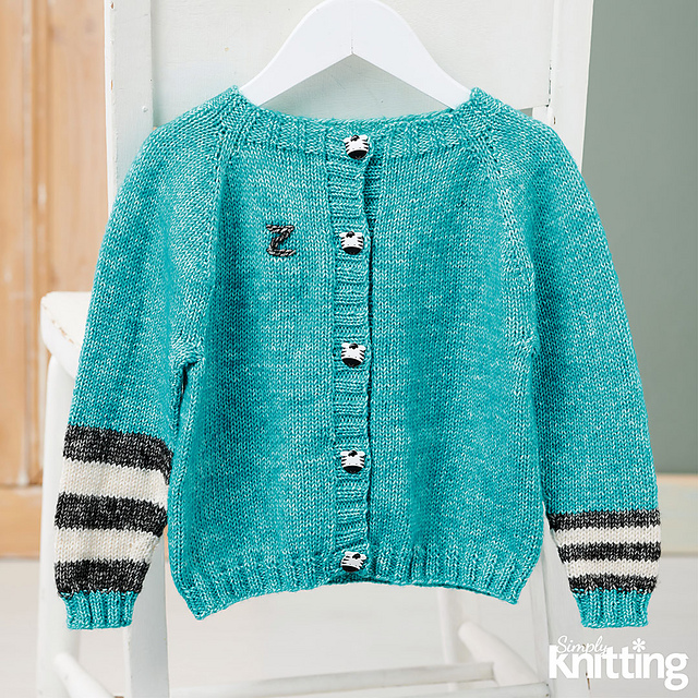 Ravelry: Kid's Zebra Cardi pattern by Jane Burns