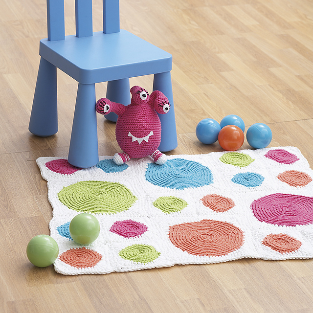 Ravelry: Spotted Child's Rug pattern by Readicut Wool