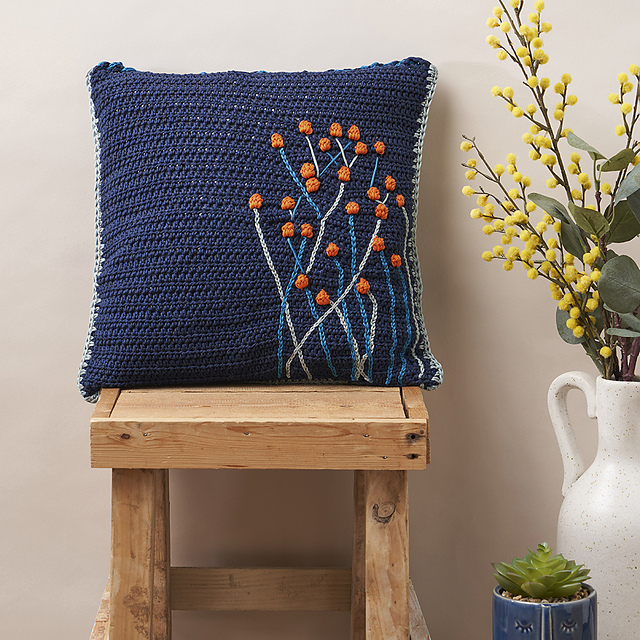 Ravelry: Botanical Cushion pattern by Marina Russo