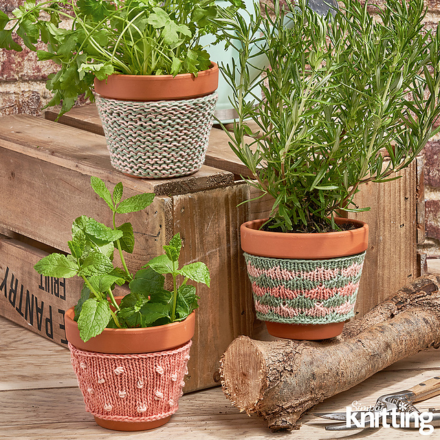 Ravelry: Plant Pot Cosies pattern by Becca Parker