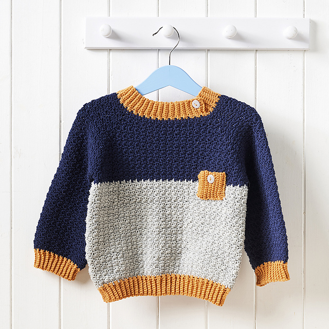 Ravelry: Colourblock Baby Jumper pattern by Jess D Bennett