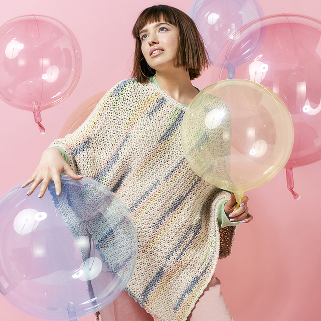 Ravelry: Variegated Poncho pattern by Marianne Rawlins
