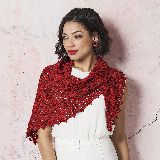 Ravelry: Shell Stitch Shawl pattern by Gwen Buttke McGannon