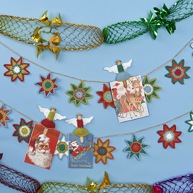 Ravelry: Vintage Christmas Star Bunting pattern by Kelly Wilson Moore