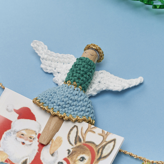 Ravelry: Vintage Christmas Peg Angel pattern by Natalie Beard