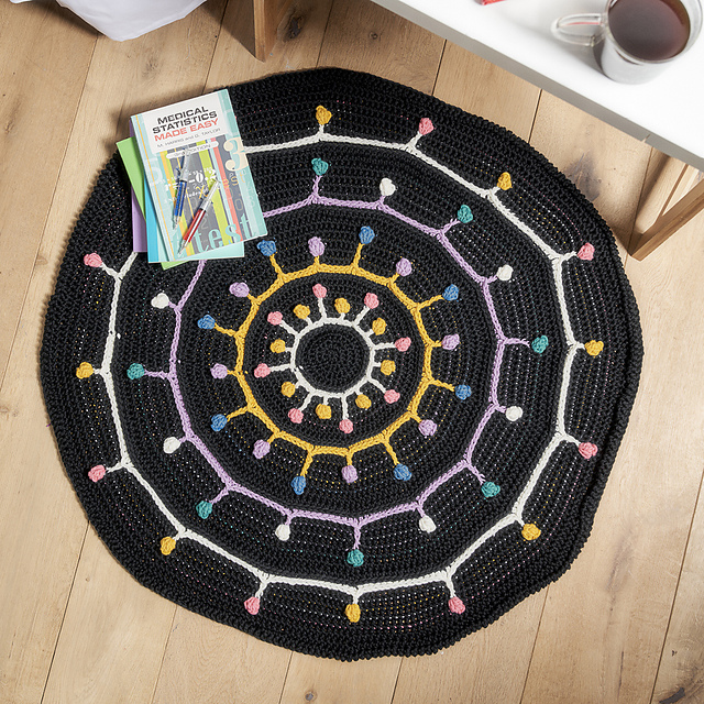 Ravelry: Molecule Rug pattern by Alice Tarry