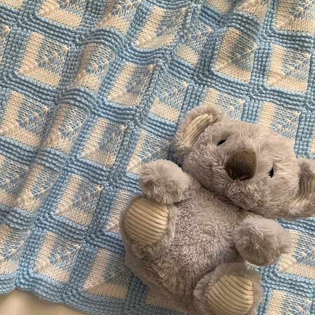 Ravelry: Tunisian Little Blocks Baby Blanket pattern by Debra Silva