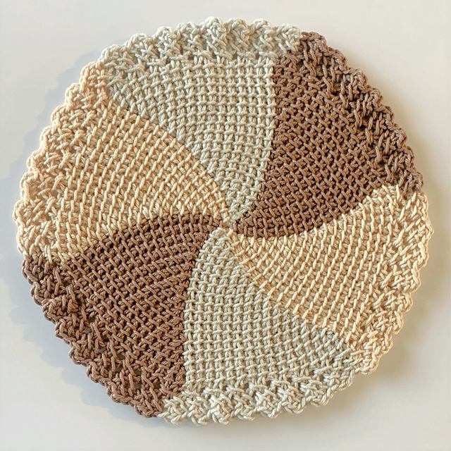 Ravelry: Lacy Swirls Dishcloth pattern by Debra Silva