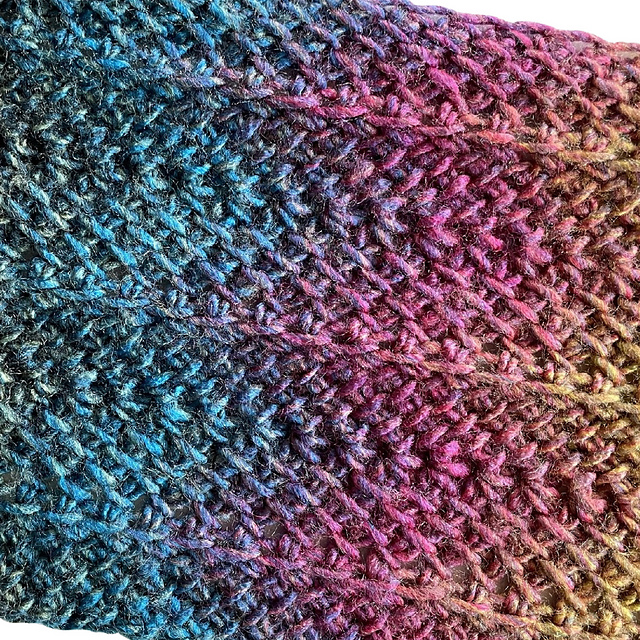 Ravelry: Tunisian Simple Stitch Chevron Scarf pattern by Debra Silva