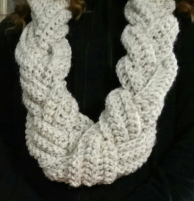 Ravelry: Double Loop Braided Scarf pattern by Hope For A Simple Life