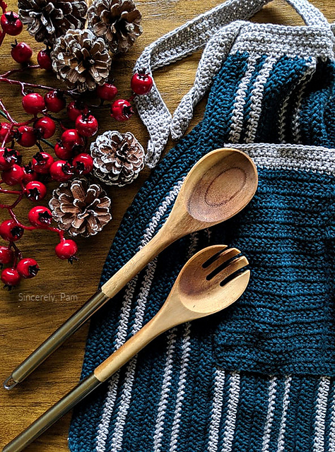 Ravelry: Farmhouse Kitchen Apron pattern by Sincerely Pam
