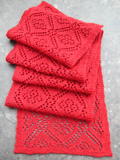 Ravelry: SingleStitchKnit's Travelling Roses Scarf
