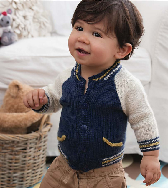 Ravelry: #43 Baseball Jacket pattern by Cheryl Murray