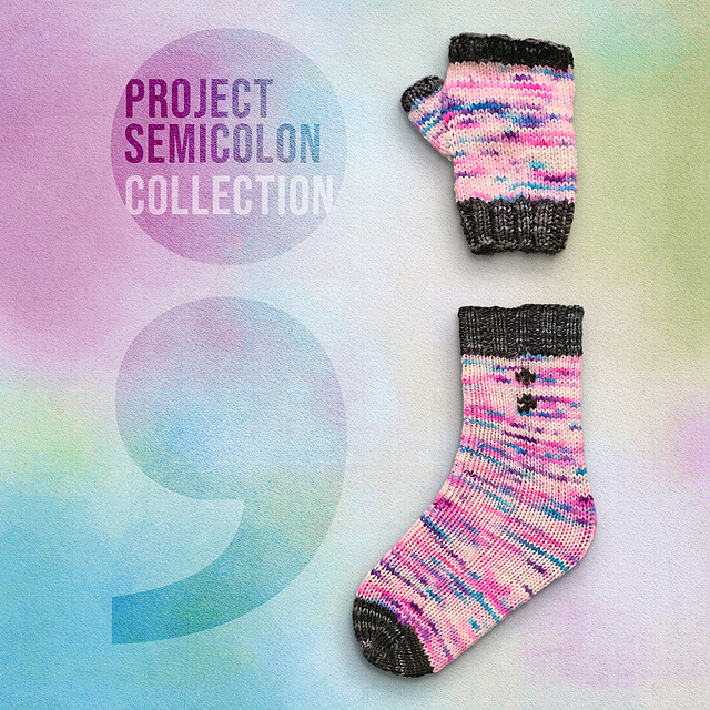 Ravelry: Project Semicolon Collection pattern by Skeinanigans
