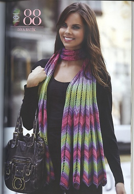 Ravelry: Pattern #88: Summer Scarf pattern by Alize catalogue