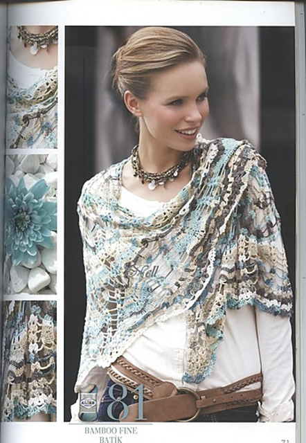 Ravelry: Pattern #81: Bamboo Shawl pattern by Alize catalogue