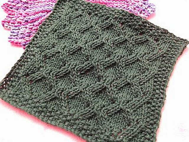 Ravelry: Diamond Lace Cloth pattern by SmarieK