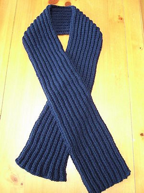 Ravelry: Seeded Rib Easy Reversible Scarf pattern by SmarieK