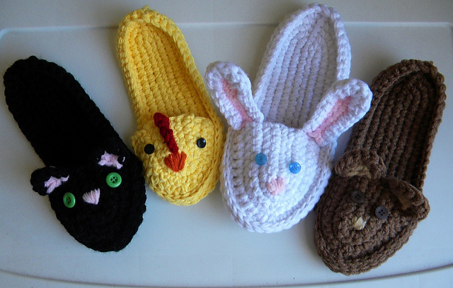 Ravelry: Animal Slippers pattern by Rebecca Smit
