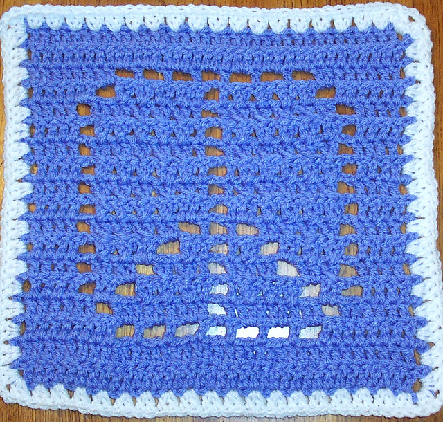 Ravelry: Peace Sign 12 x 12 pattern by Donna Mason-Svara