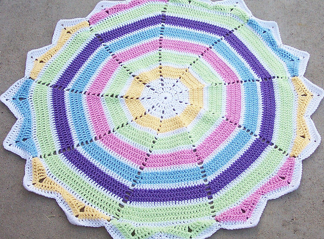 Ravelry: Nonagon Baby Blanket pattern by Donna Mason-Svara