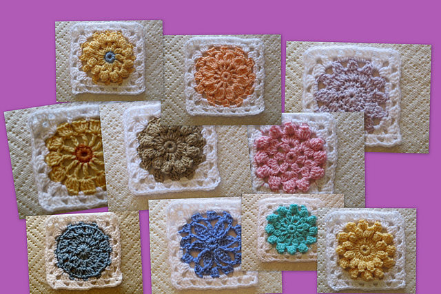 Ravelry: Sweet Delights Flower Sampler pattern by Donna Mason-Svara