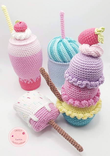 Ravelry: Crochet summer sweets and drinks pattern by SmoozY Crochet ...