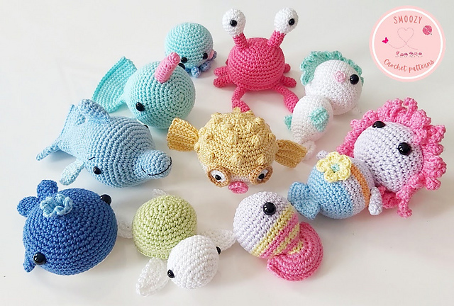 Ravelry: Crochet Sea animals pattern by SmoozY Crochet Patterns